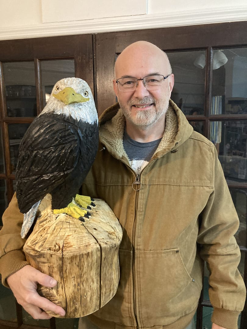 “FREEDOM” – Majestic 1/3 Scale Chainsaw-Carved Eagle! | Made in Papa's ...